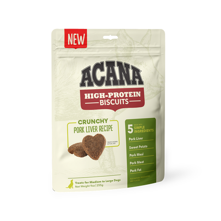 ACANA High-Protein Biscuits Crunchy Pork Liver Recipe - Savoy, IL ...