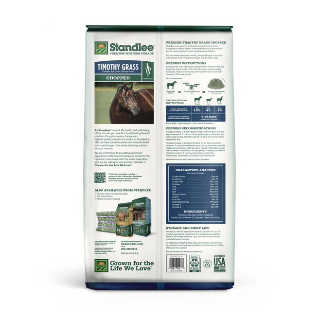 Standlee Premium Western Forage Timothy Grass Chopped - Savoy, IL ...